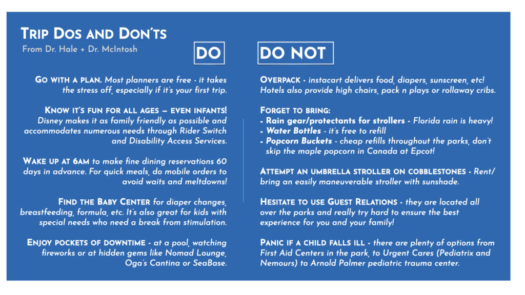 Dos and Don’ts from our Resident Disney Experts - Dr. Hale and Dr ...